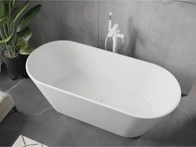 Mexen Flavia, volně stojící vana 160 x 75 cm, bílá, bílý přepad, 54031608000-20