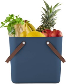 Rotho Nákupní taška, kabelka, plastová MULTIBAG, dl. uši - tm.modrá, 25l