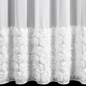 ZÁCLONA NA PÁSCE EVA MINGE ROSES7 350X270 CM BÍLÁ