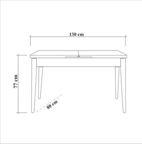 Jídelní set Vina 5D borovice atlantská/béžová