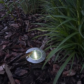 Bluegarden Toolight, LED solární lampa 4,5cm 1ks P60049, stříbrná, OGR-05684