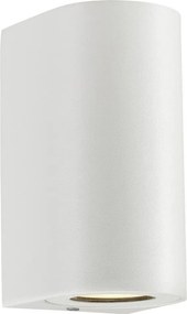 NOR 49721001 Venkovní nástěnné svítidlo Canto Maxi 2 2x28W GU10 bílá čirá - NORDLUX