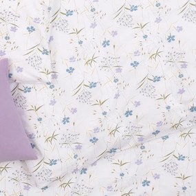 SCANquilt povlečení JERSEY luční kvítka pastelová 140 x 200/70 x 90 cm