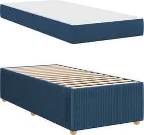 Rám postele Modrá 90 x 200 cm textil 3398346