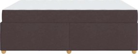 Rám postele s matrací Tmavě hnědá 160 x 200 cm textil 3399366
