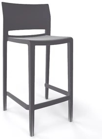 GABER - Barová židle BAKHITA - nízká, tmavě šedá