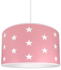 LAMPDAR Dětský lustr STARS PINK 1xE27/60W/230V SA0304