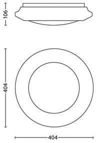 LED nástěnné a stropní svítidlo Philips Cinnabar 33365/31/16 2700K teplá bílá 5,5W