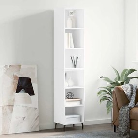 vidaXL Skříň highboard 34,5x32,5x180 cm kompozitní dřevo [3189846] Barva: Bílá