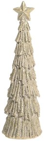 Třpytivý dekorační vánoční stromek Tree Verte - Ø 9*28 cm