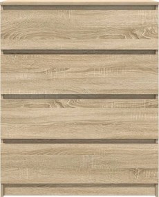 Příborník dub sonoma 80x35x99 cm kompozitní dřevo 3328482