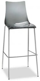 Scab Plastová barová židle ZEBRA antishock - transparentní kouřová