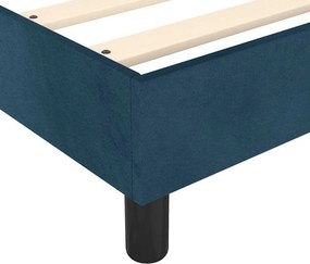 Rám postele s boxspringem tmavě modrý 140x200 cm samet 3121124