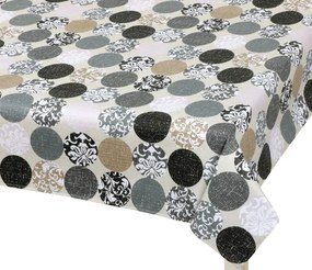 Bellatex Ubrus BERTA Šedá,Bílá,Béžová 40x135 cm