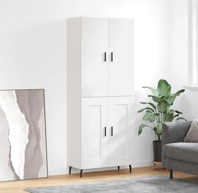 vidaXL Skříň highboard 69,5 x 34 x 180 cm kompozitní dřevo [3195804] Barva: Bílá