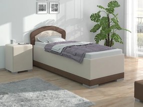 Vysoká čalouněná postel Kappa 100x200 cm - výběr barev
