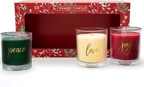 Yankee Candle Vánoční dárková sada vonných svíček Countdown to Christmas  3 x 226 g