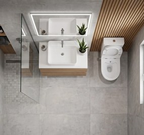 Erga Tina, WC kombi mísa 620x365x820 mm, Rimless + funkce bidetu + toaletní sedátko, bílá lesklá, ERG-V03-TINA-RIM-BID-WH