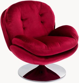 Otočné sametové křeslo Cosy