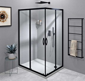 Gelco Sigma Simply - Sprchový kout 110x90 cm, L/P varianta, čiré sklo/matná černá GS2111B-03