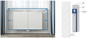 Korado Radik VKM8 10 500x1600 deskový radiátor