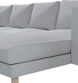 Potah na pohovku IKEA Norsborg 4-místná se šezlongem barva šedá látka pletený vzor
