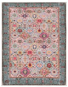 Luxusní bavlněný koberec, 160 x 230 cm, červený mix