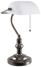 Stolní bankovní lampa WhiteBank – 27x23x42 cm