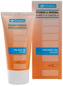 Diafarm Vitamin&Mineral Energy Paste-Gel pro psy 100g Omega 6