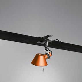 Artemide A010860 Tolomeo Micro pinza, oranžová lampa s klipem, 1x46W E14, 20 cm