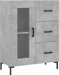 Skříň highboard betonově šedá 69,5x34x180 cm kompozitní dřevo 3189513