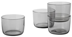 Muuto Sklenice Corky Glasses, nízké grey, set 4 ks