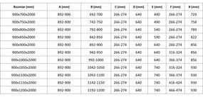 Mexen Lunar, L Duo výklopný sprchový kout 90 x 90 cm, 8mm čiré sklo, profil měděná matná, 834L-090L-090P-65-00