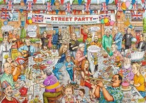 Ravensburger Puzzle Best of British č. 24: Pouliční oslava / 1000 dílk