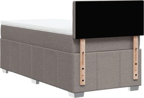 Box spring postel s matrací taupe 100 x 200 cm textil 3286997