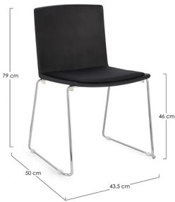 BIZZOTTO Jídelní židle GIULIA černá 0733443