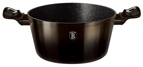 BERLINGERHAUS Kastrol s mramorovým povrchem 24 cm Shiny Black Collection 2 poklice BH-6605