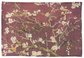Lenbutik Prostírání Vincent Van Gogh Almond Blossom verze červená