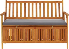 Zahradní úložná lavice 120 cm masivní akáciové dřevo 310276