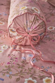 Pip Studio dekorační polštář Lotus Lullaby 22 x 70 cm - růžový (Luxusní válcový polštář v růžové barvě)