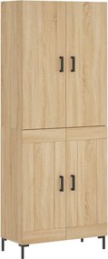 Skříň highboard dub sonoma 69,5 x 34 x 180 cm kompozitní dřevo 3195790