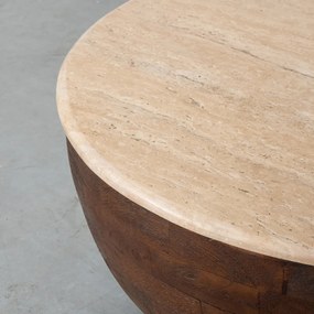LABEL51 Konferenční stolek BOWL ø70 cm hnědý SE-23.143