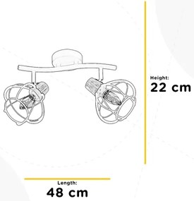 ONLI - Bodové svítidlo GINGER 2xE14/6W/230V