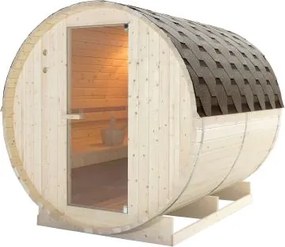 RAKOUSKÝ produkt - Venkovní sudová sauna TROMSÖ XL pro 6 osob 189x 220 x 191,5 cm ( F50220 )