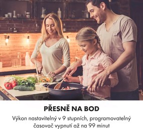 Klarstein Delicatessa 90 Flex, indukční varná deska, vestavná, 7400 W, 5 zón