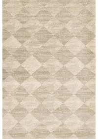 Béžový vlněný koberec 160x240 cm Agnus Checkered – Agnella