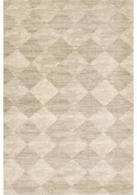 Béžový vlněný koberec 200x300 cm Agnus Checkered – Agnella
