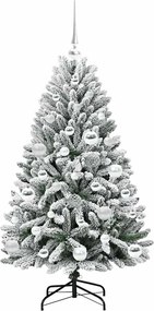 Umělý vánoční stromeček 120 cm 150 LED Teplá bílá PVC a ocel 3395735