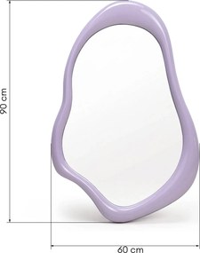 Nástěnné zrcadlo Maluma 60 cm fialové