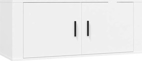 vidaXL 4dílný set TV skříněk kompozitní dřevo [3188790] Barva: bílá s vysokým leskem
